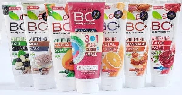 BC Plus Whitening Facial Pack 7 Tubes Set