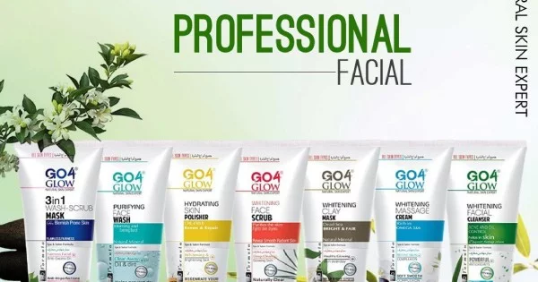 Go 4 Glow Facial Kit 7 Tubes Pack Go4Glow Whitening Facial Range