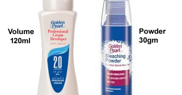 Golden Pearl Bleach Pack Whitening Bleach Powder And Volume