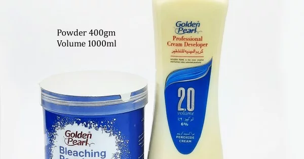 Golden Pearl Skin Polish Pack Bleach Powder 400gm And Developer 1000ml