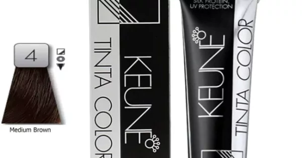 Keune Hair Color Tinta Color 04 Dark Brown Tube and Developer