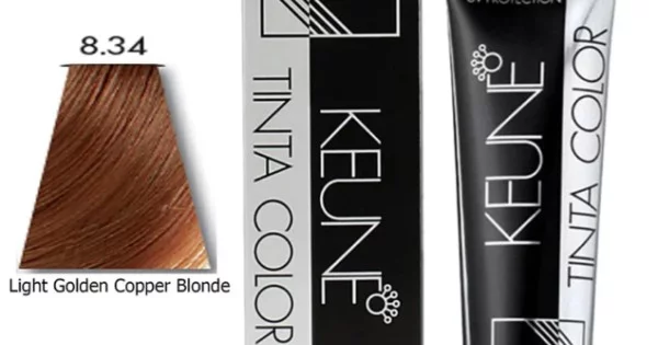 Keune Hair Color Tinta Color 8.34 Light Golden Copper Blonde